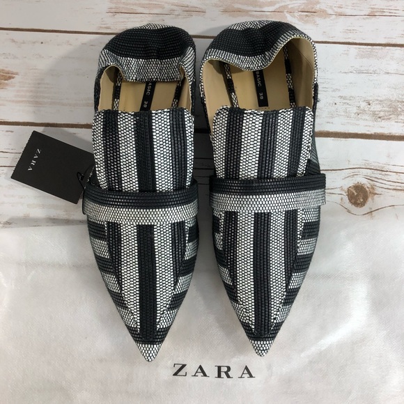 Zara | Shoes | Zara Striped Mule New | Poshmark